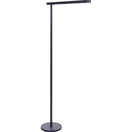 Beliani LED-Stehlampe Schwarz Metall 186 cm Langes Kabel mit Schalter Eckig Bogenlampe Industrie Design Wohnzimmer Ausstattung Beleuchtung