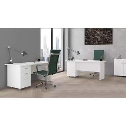 Schreibtisch Weiß Luxus Arbeitszimmer Holz Büromöbel Tisch Schreibtische