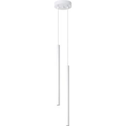 Pendelleuchten PASTELO 2 weiß 2xG9 8W Stahl 118x15x15cm Sollux Lighting