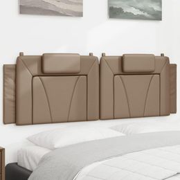 vidaXL Kopfteil-Kissen "Viana" Cappuccino-Braun 160 cm Kunstleder