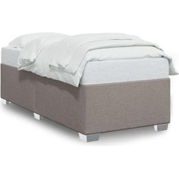 Bettgestell ohne Matratze Taupe 90x190 cm Stoff
