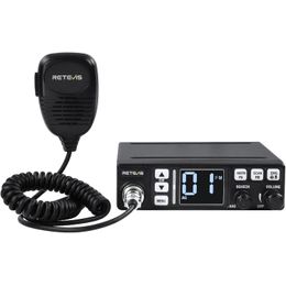 Retevis MB63 CB-Funkgerät, LCD-Display CB Funk, AM/FM, Weitbereich, SQ/ASQ, VOX, EMG CH9/19, Amateurfunkgerät für LKW (1 Stück,Schwarz)
