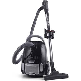 Fakir Black Vac Power Staubsauger mit Beutel, Leiser Staubsauger mit 800 Watt Hochleistungsmotor, HEPA 14 Filter, 12 Meteraktionsradius