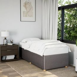 Bettgestell ohne Matratze Taupe 80x200 cm Stoff