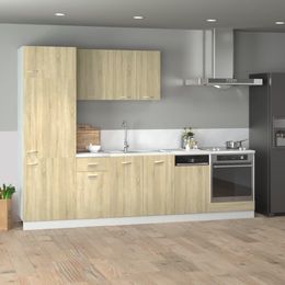 7-tlg. Küchenschrank-Set Lyon Sonoma-Eiche Holzwerkstoff
