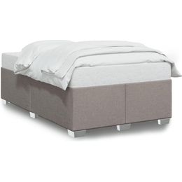 Bettgestell ohne Matratze Taupe 120x190 cm Stoff