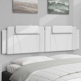 vidaXL Kopfteil-Kissen "Viana" Weiß 180 cm Kunstleder