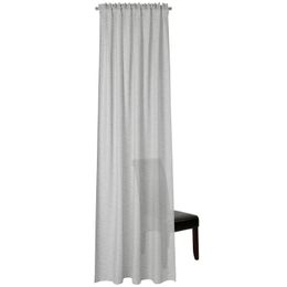 Neutex for you! Vorhang NEUTEX FOR YOU "Biella" Gr. 1, grau, B:142cm H:245cm, Jacquard, Polyester, Gardinen, HxB: 245x142, Schal mit verdeckten Schlaufen