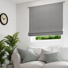 Neutex for you! Raffrollo NEUTEX FOR YOU "LINESSA" Gr. 1, grau, B:100cm H:140cm, Jacquard, Obermaterial: 100% Polyester, Raffrollos, dezent natürliche Optik