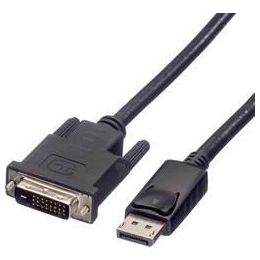 ROLINE DisplayPort Kabel DP ST - DVI ST, LSOH, schwarz, 1,5 m
