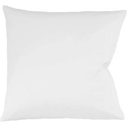 Kissenbezüge Fleuresse "Colours", weiß, B:80cm L:80cm, Interlock-Jersey, Obermaterial: 100% Baumwolle, Kissenbezüge, edler, bügelfreier Interlock-Jersey aus 100% Baumwolle