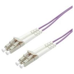 ROLINE LWL-Kabel 50/125&micro;m OM4, LC/LC, violett, 1 m