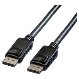 ROLINE DisplayPort Kabel, DP-DP, v1.2, ST - ST, TPE, schwarz, 5 m