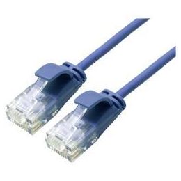 ROLINE UTP DataCenter Patchkabel Cat.6A (Class EA), LSOH, slim, blau, 1,5 m