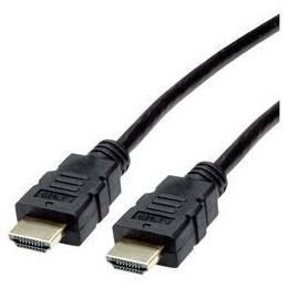 ROLINE HDMI High Speed Kabel mit Ethernet, TPE, schwarz, 1,5 m