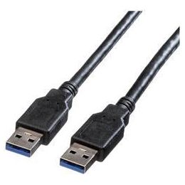 ROLINE USB 3.2 Gen 1 Kabel, Typ A-A, schwarz, 3 m
