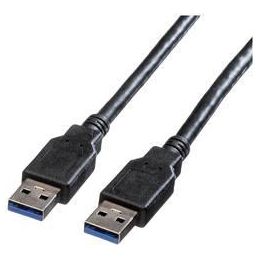 ROLINE USB 3.2 Gen 1 Kabel, Typ A-A, schwarz, 1,8 m