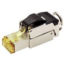 ROLINE feldkonfektionierbarer RJ-45 Stecker Cat.6A (Class EA), STP, silberfarben