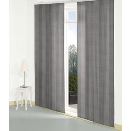 Schiebegardine WIRTH "Niederau" Gr. 1, grau, B:60cm H:145cm, Jacquard, Polyacryl, Polyester, Gardinen