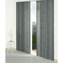 Schiebegardine WIRTH "Niederau" Gr. 1, blau (petrol), B:60cm H:145cm, Jacquard, Polyacryl, Polyester, Gardinen