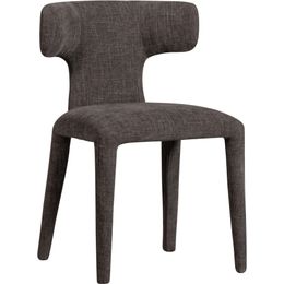 Esszimmerstuhl Woood "Permit", braun (espresso), B:52cm H:78cm T:53cm, 100% Polyester, Stühle, 4-Fuß-Gestell, gepolstert, H 78 cm x B 52 cm