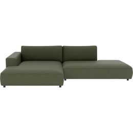 Ecksofa Musterring "Lucia", gr&uuml;n (oliv), B:330cm H:81cm T:190cm, 100% Polyester, Sofas, Ecksofa, verschiedene Farben, gro&szlig;er Longchair mit Armlehne, B330 x T190 cm