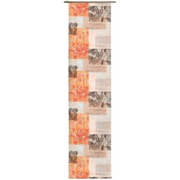 Schiebegardine WIRTH "JOLANDA" Gr. 1, orange, B:60cm H:145cm, Polyester, Gardinen, inkl. Beschwerungsstange