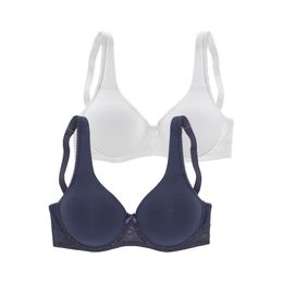 Nuance Bra female Blue, White size 90