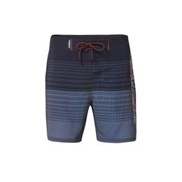 Koroshi Badeshorts Herren Gr&ouml;&szlig;e L marine / basaltgrau / koralle / wei&szlig;