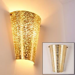 hofstein Zera Wandleuchte Gold, 1-flammig
