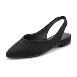 Lascana Ballerina Damen Gr&ouml;&szlig;e 38 schwarz Sommerschuhe