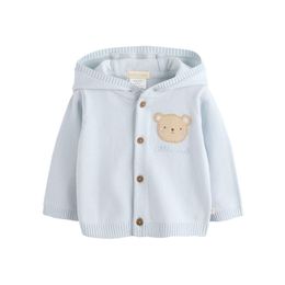 next Strickjacke Jungen Gr&ouml;&szlig;e 50 camel / pastellblau