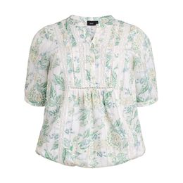ZIZZI Bluse 'Gitte' Damen Gr&ouml;&szlig;e 9XL/10XL hellblau / gelb / pastellgr&uuml;n / wei&szlig;