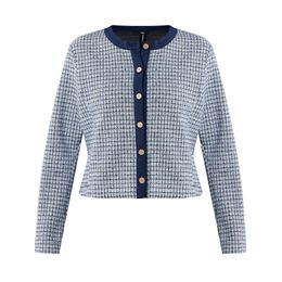 Mexx Strickjacke Damen Gr&ouml;&szlig;e XXL dunkelblau / schwarz / wei&szlig;