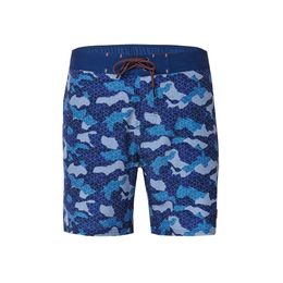 Koroshi Badeshorts Herren Gr&ouml;&szlig;e S royalblau / dunkelblau / hellgrau