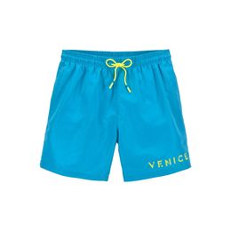 Venice Beach Badeshorts Herren Gr&ouml;&szlig;e M himmelblau / neongelb