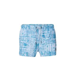 Koroshi Badeshorts Herren Gr&ouml;&szlig;e M taubenblau / hellblau / offwhite