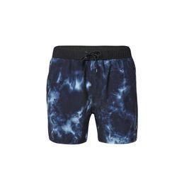 Koroshi Badeshorts Herren Gr&ouml;&szlig;e XXL himmelblau / schwarz / wei&szlig;