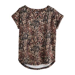 next T-Shirt Damen Gr&ouml;&szlig;e L beige / braun / schwarz