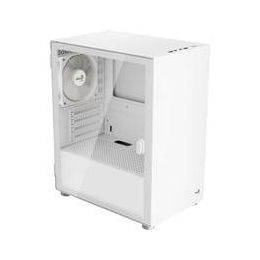 Aerocool CS-111-G-WT-v1, Tower-Geh&auml;use wei&szlig;, Tempered Glass