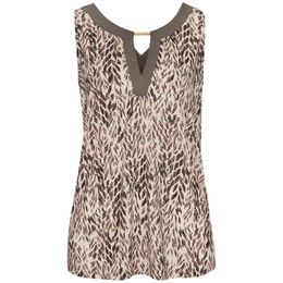 Lascana Top Damen Gr&ouml;&szlig;e XS beige / braun / hellbraun