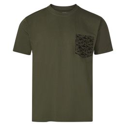 Parforce Essential T-Shirt Brusttasche Waldtiere Oliv/Schwarz (Gr&ouml;&szlig;e: M)