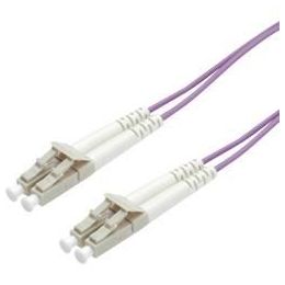 ROLINE LWL-Kabel 50/125&micro;m OM4, LC/LC, Low-Loss-Stecker, violett, 2 m