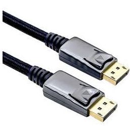ROLINE DisplayPort Kabel, DP-DP, v1.2, ST - ST, schwarz-metallic, 1,5 m