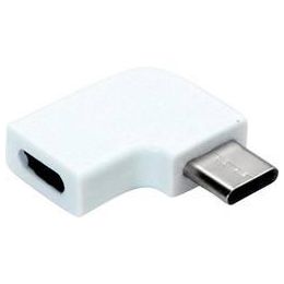 ROLINE USB 3.2 Gen 2 Adapter, USB Typ C - C, ST/BU, 90&deg;, wei&szlig;