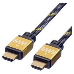 ROLINE GOLD HDMI High Speed Kabel mit Ethernet, 1 m