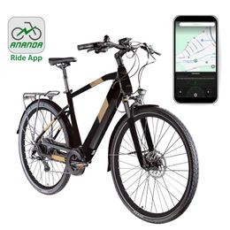 Z&uuml;ndapp Z&uuml;ndapp Z810 E Bike Trekkingrad 28 Zoll schwarz/gold 52 cm