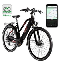 Z&uuml;ndapp Z&uuml;ndapp Z810 E Bike Trekkingrad 28 Zoll schwarz/rot 50 cm