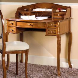 Pharao24.de Design Schreibtisch mit Aufsatz Barock Design