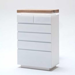 Pharao24.de Kommode mit LED Beleuchtung Schubladen